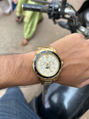 Golden Sports Watch In Blue Dial For Gents #fullpackage, 41% OFF