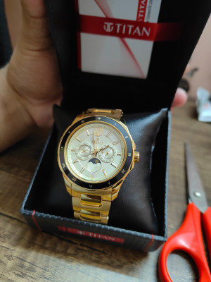 Golden Sports Watch In Blue Dial For Gents #fullpackage, 41% OFF