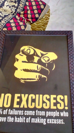 No Excuses Poster