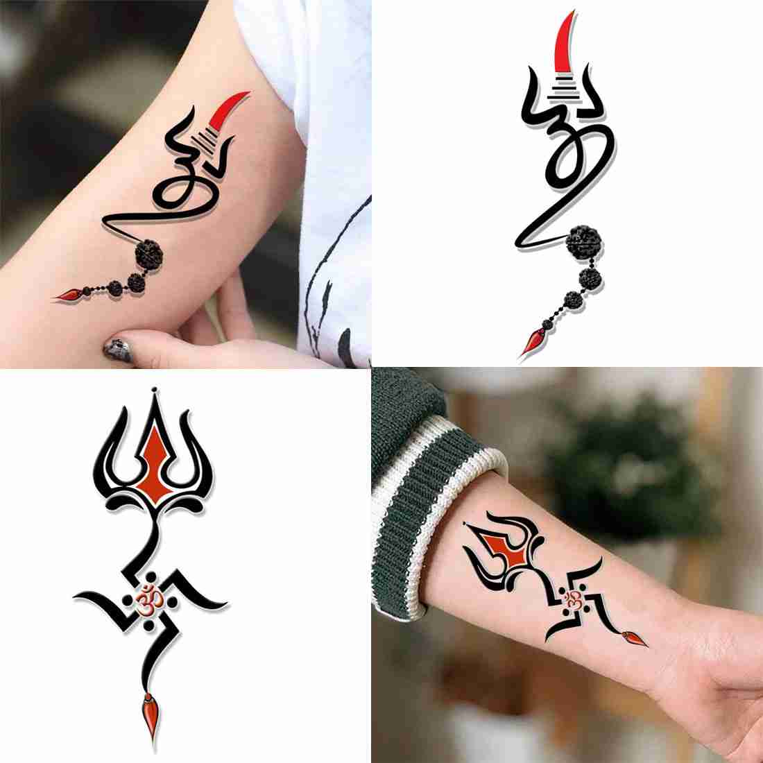 Om Trishul Tattoo On Hand Best Shiva, Mahakal & Mahadev Tattoo Designs