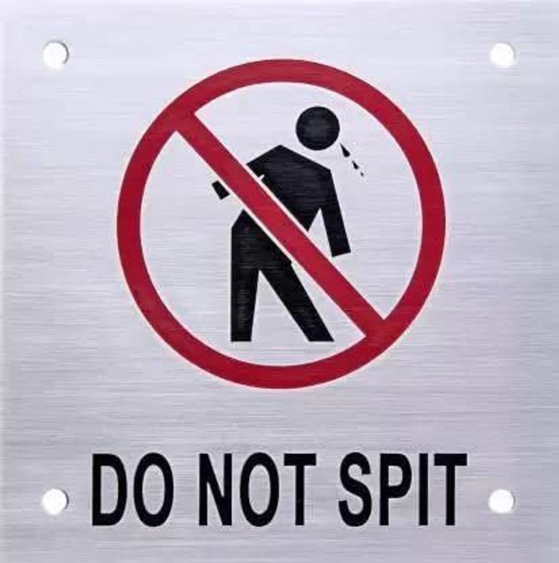 Do Not Spit Sign Board