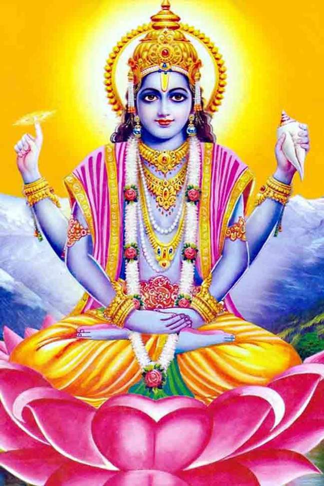 Lord Vishnu Religious Waterproof Vinyl Sticker Poster || can1907-2 Fine ...