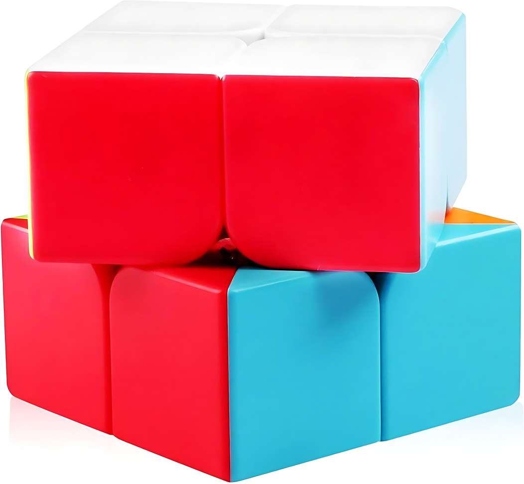 S 2x2x2 High Speed Rubic Cube for Beginer|Stickerless Smooth Edge Cube ...