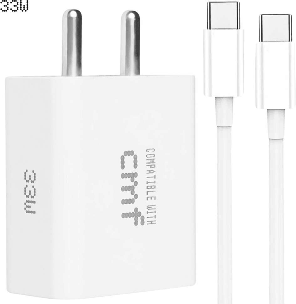 CMF 33W Adapter with 1m Type C to C Cable 3.1 A Mobile Charger with ...