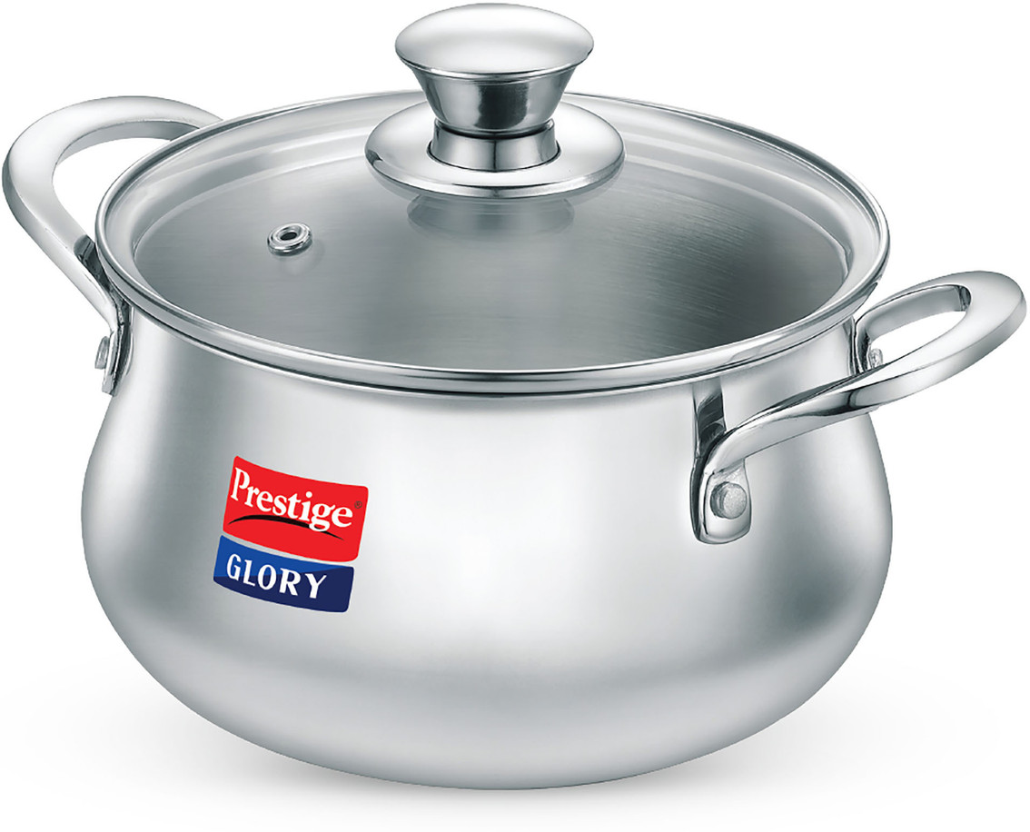 Masox Store Stainless Steel Copper Bottom Handi with Lid Indian Utensil ...
