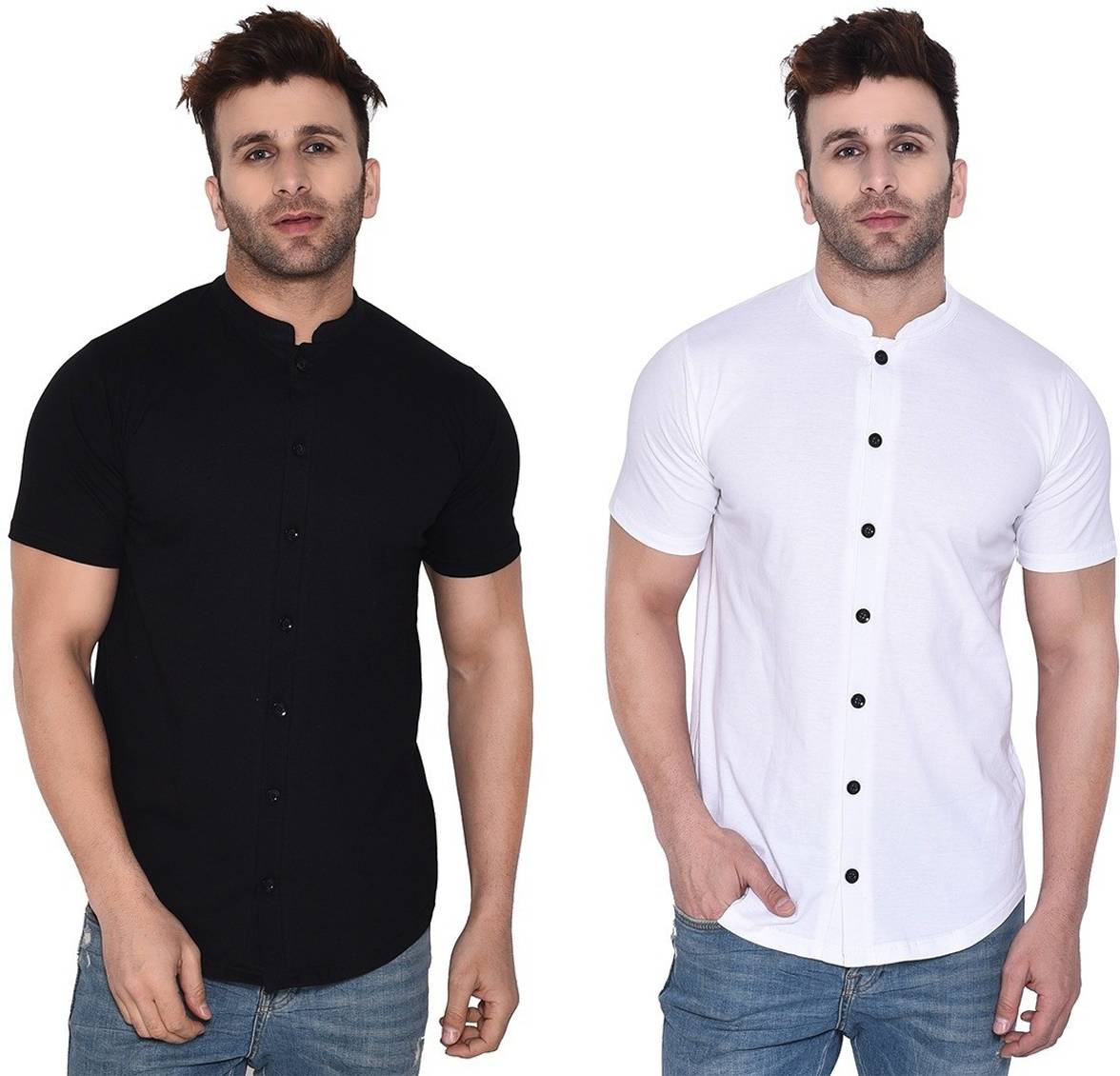 MAYUR CLOTHING Graphic Print Men Round Neck Black, Maroon T-Shirt - Buy ...