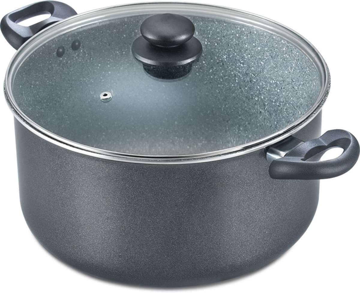 Omega Deluxe granite Pot 28 cm diameter 8.5 L capacity with Lid Price ...