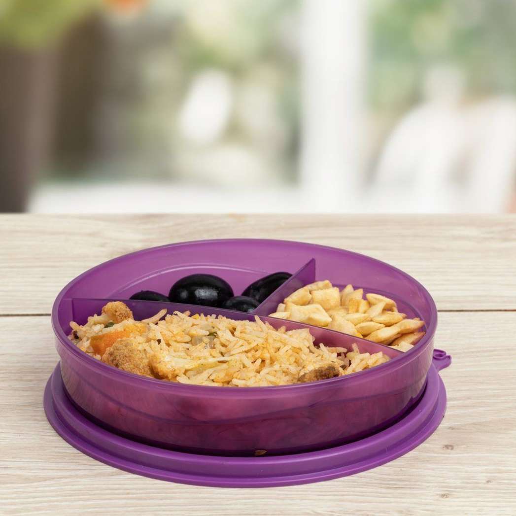 Tupperware Kids Divided Round 1 Containers Lunch Box Price in India ...