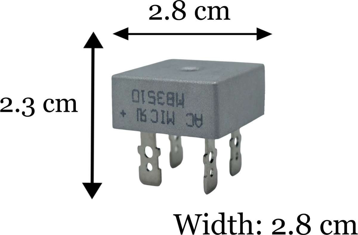 3PCS MBC3510 1KV 35A (HEAVY DUTY) Single Phase Bridge Rectifier Diode ...