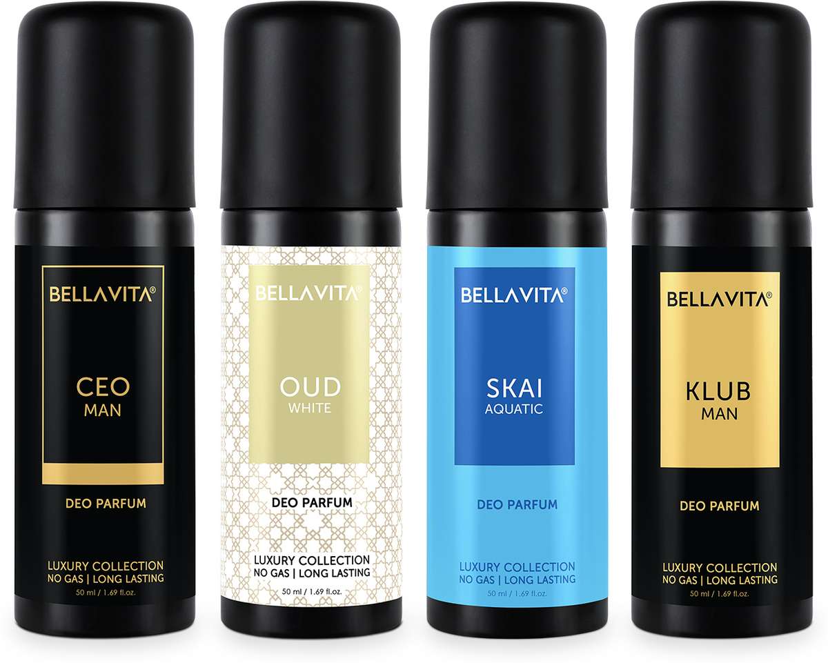 Bellavita Deo Parfum Travel-Size Gift Set|4x50 ml|Long Lasting ...