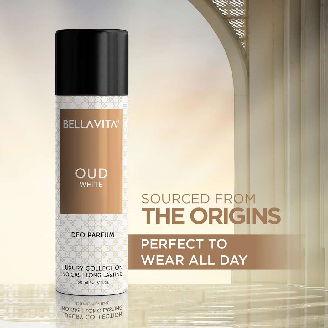 Bellavita OUD WHITE Deo Parfum Combo|Long lasting deodorant with Woody ...