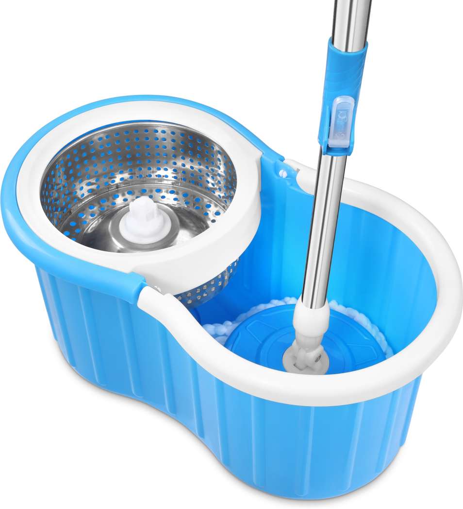 Easy Magic Spin Floor Mop 360 Degree Bucket Mop with Steel Spinner 1 Refill Mop Set Price in ...