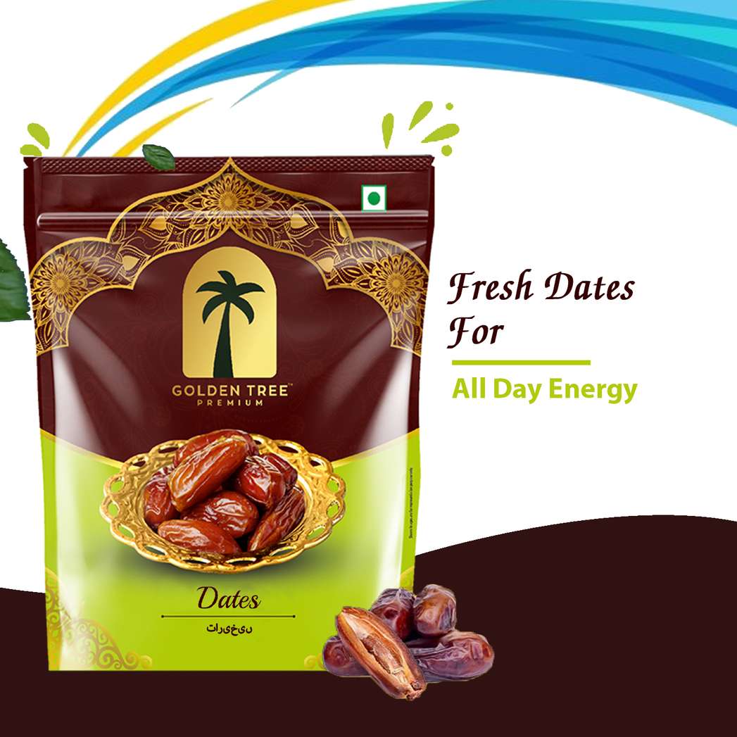 Golden Tree Khajur| Premium Organic Handpicked 100% Pure Dry Dates ...