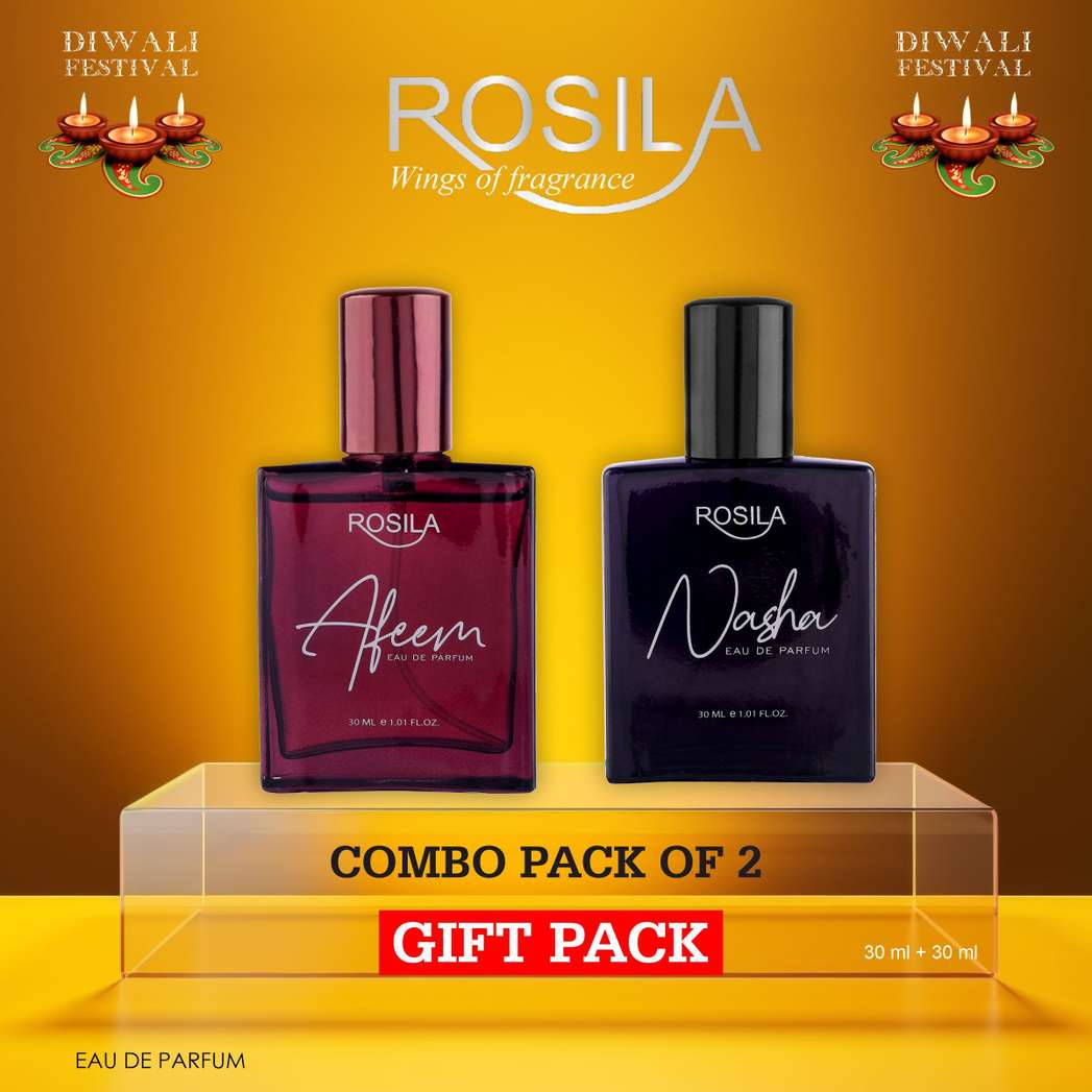 Rosila Afeem & Nasha Perfume Diwali Gift Hampers for Family & Freinds ...