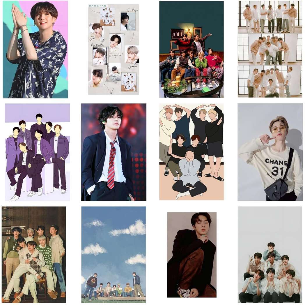 BTS, Blackpink collection wall posters | Set of 30 | 4x6 inch each ...