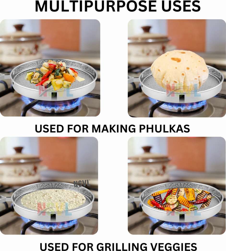pulka grill for gas stove, phulka grill, jali for kitchen cooking ...