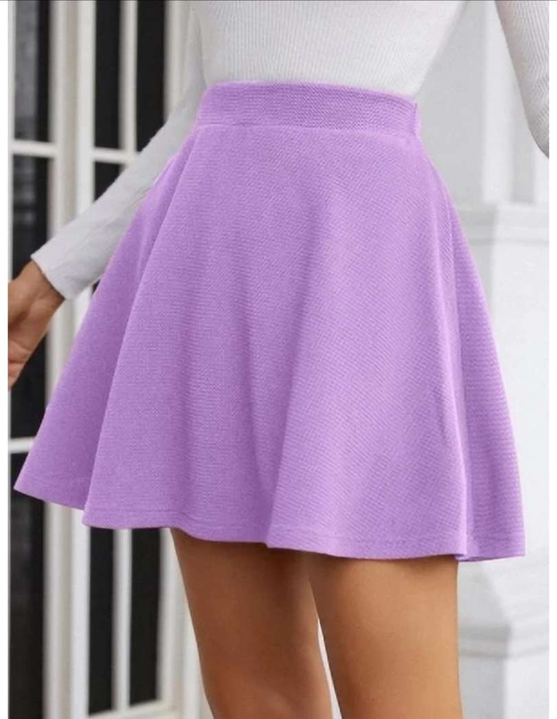 Women Flared Purple Skirt Price in India - Buy Women Flared Purple ...