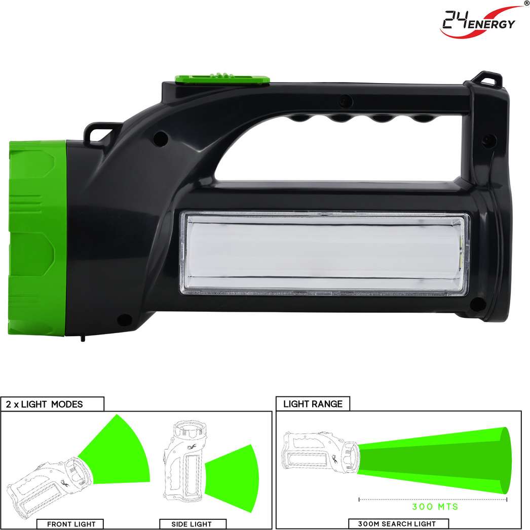 Long Range Laser Torch with Side SMD Light | Yellow Torch Price in ...