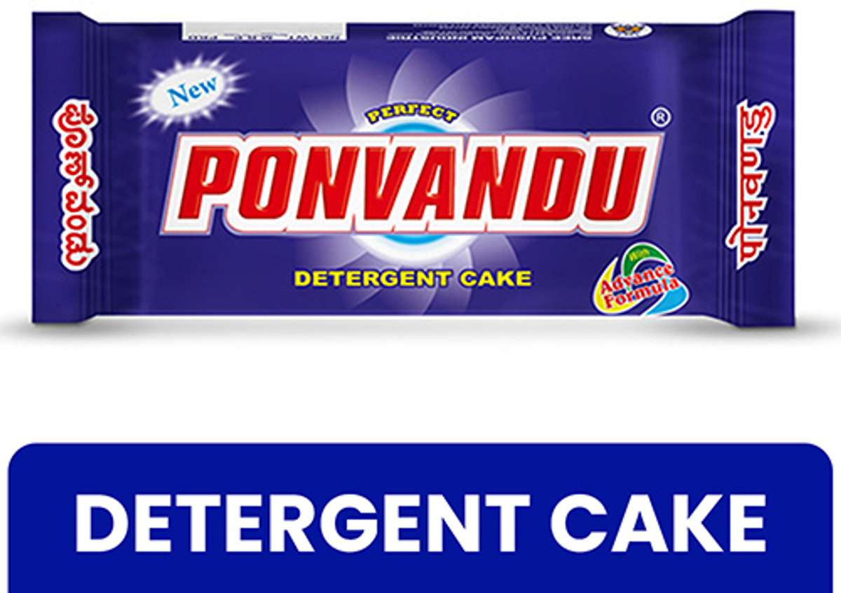 Ponvandu Perfect Detergent Cake 150Gm pack of 30 Detergent Bar (150 g ...