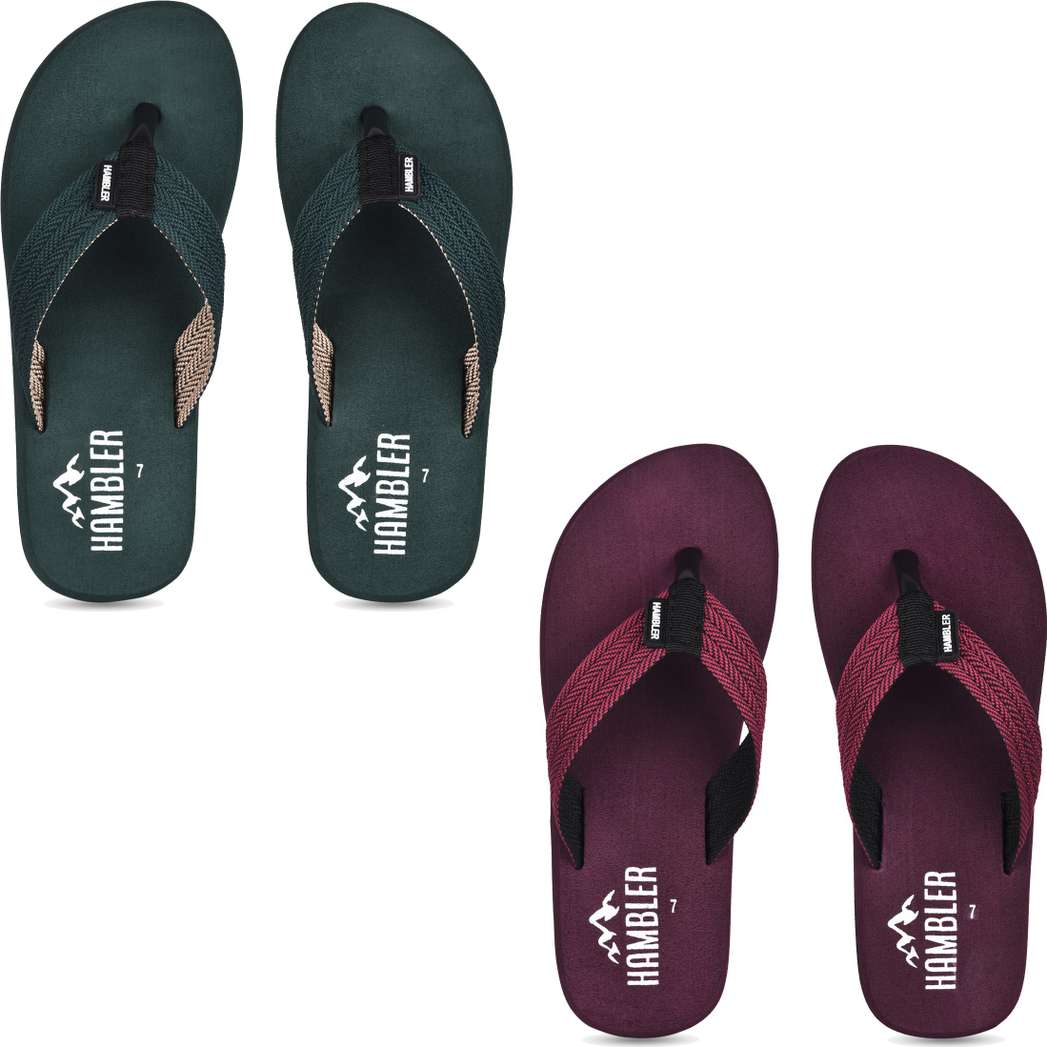 2 Pairs Mens extra soft & stylish slippers lightweight & Durable ...