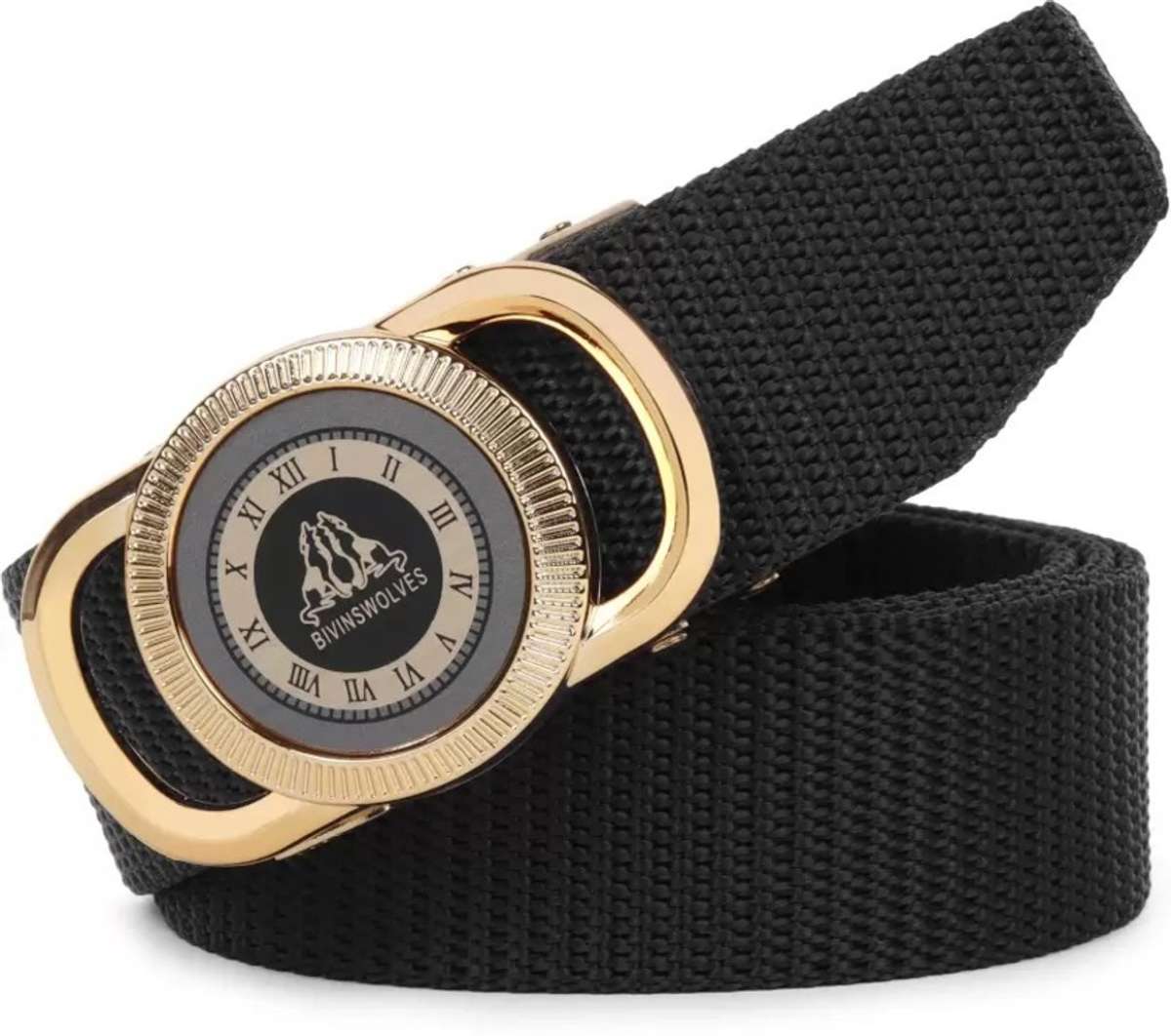 Men Black Nylon Belt Price in India - Buy Men Black Nylon Belt online ...