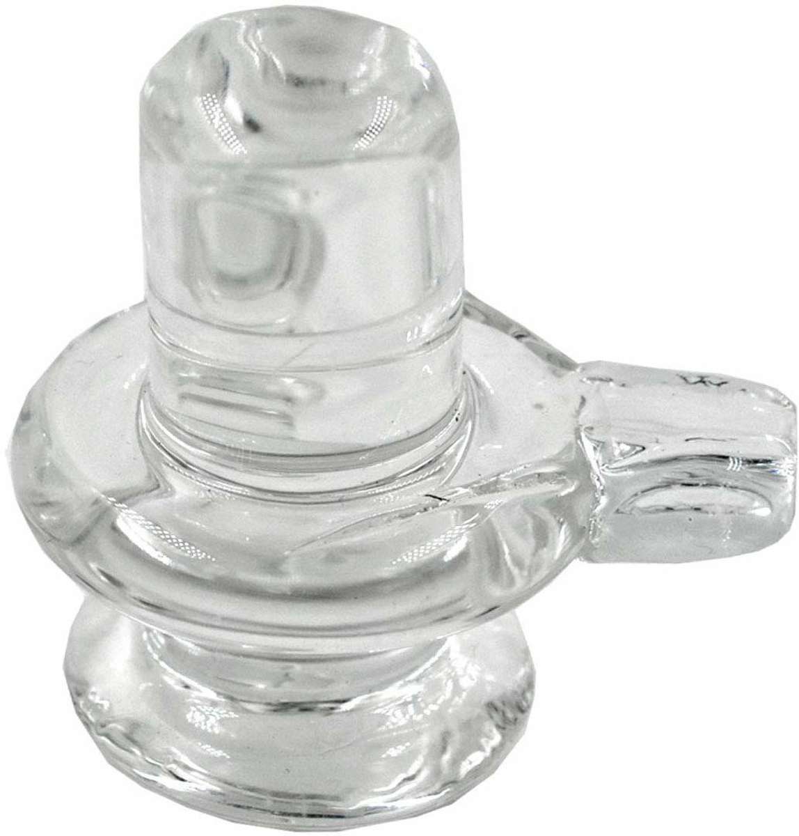 Crystal Clear Pure Sphatik Shivling Statue, Holy Spiritual Sphatek ...