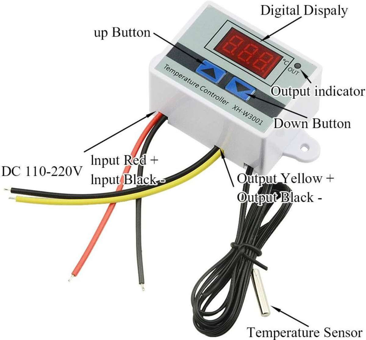 SS ROBOTICS W3001 Temperature Sensor and Controller Electronic Hobby ...