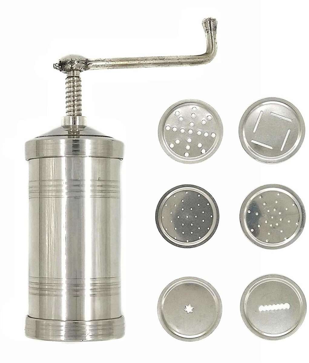 Stainless Steel Sev Maker Machine with 6 Jali Murukku Maker/Bhujiya ...