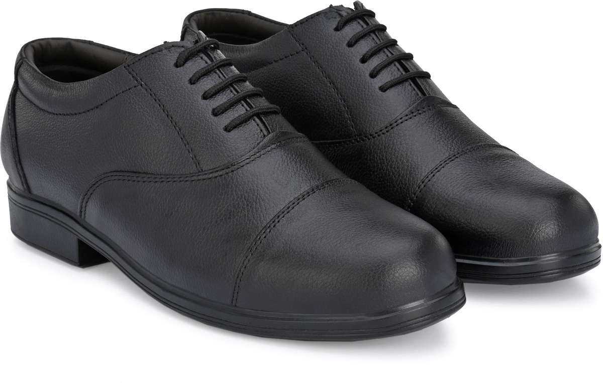 Officer Class Police Oxford Shoes Pure Leather Light Weight Black Lace ...
