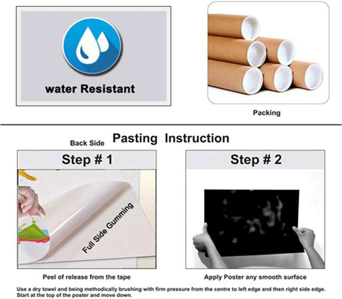 Motivational Quotes Fully Waterproof Vinyl Sticker Poster || (24X36 ...