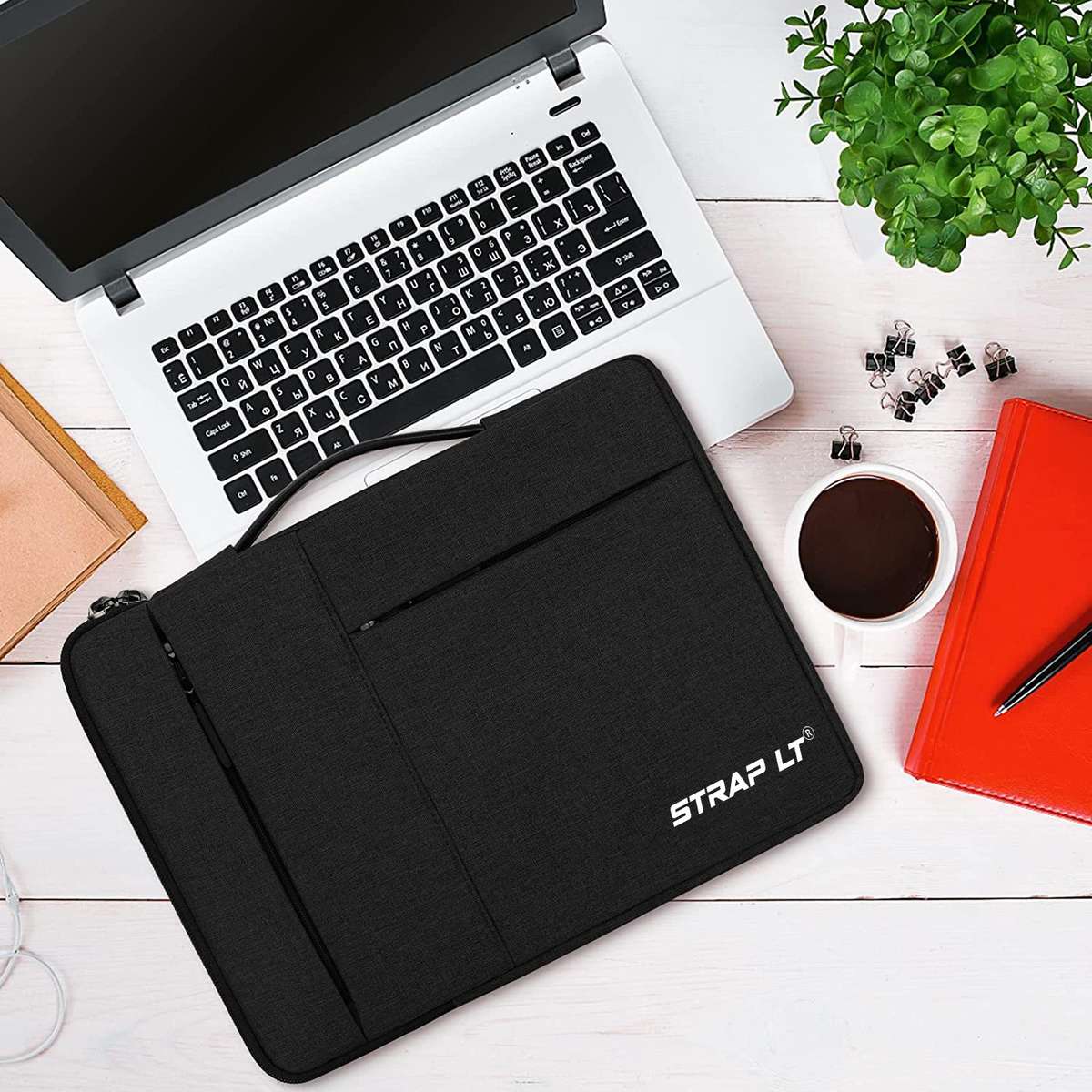 StrapLt Laptop Bag Sleeve Case Cover for 15.6-16 Inch Laptop,Protective ...
