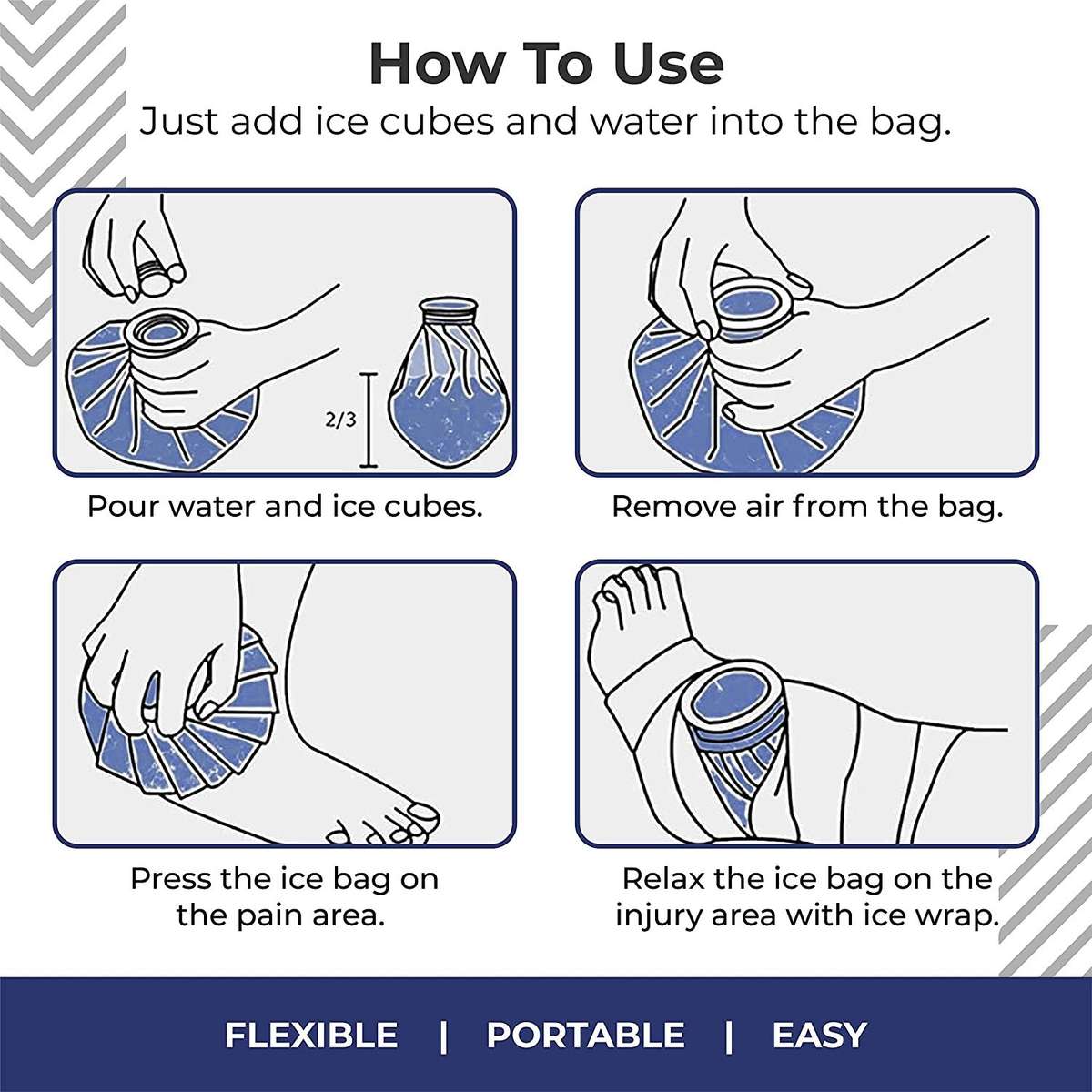 GOLDINKS HB04 Super Comfort Non-electric 1 L Hot and Cold Water Bag and ...