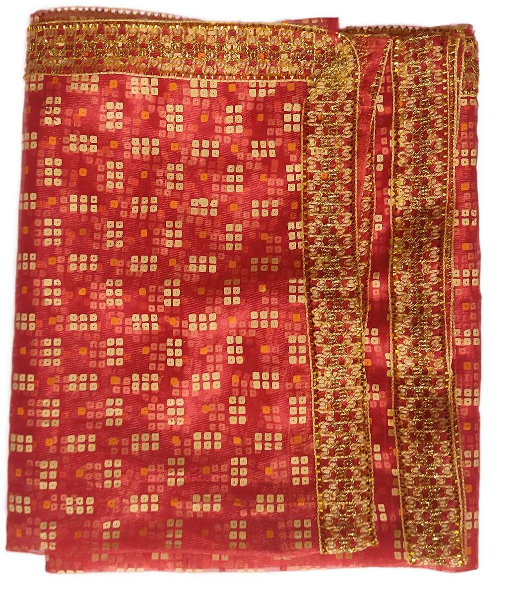 Navratri Chunri Set (Free Size) Big, Red Yellow Chunari Dupatta for ...