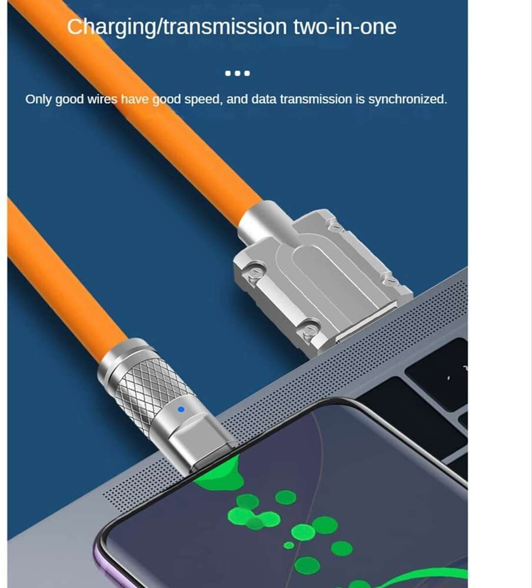 Metal 120W Fast Charging Cable 1.2 m USB Type C Cable Price in India ...