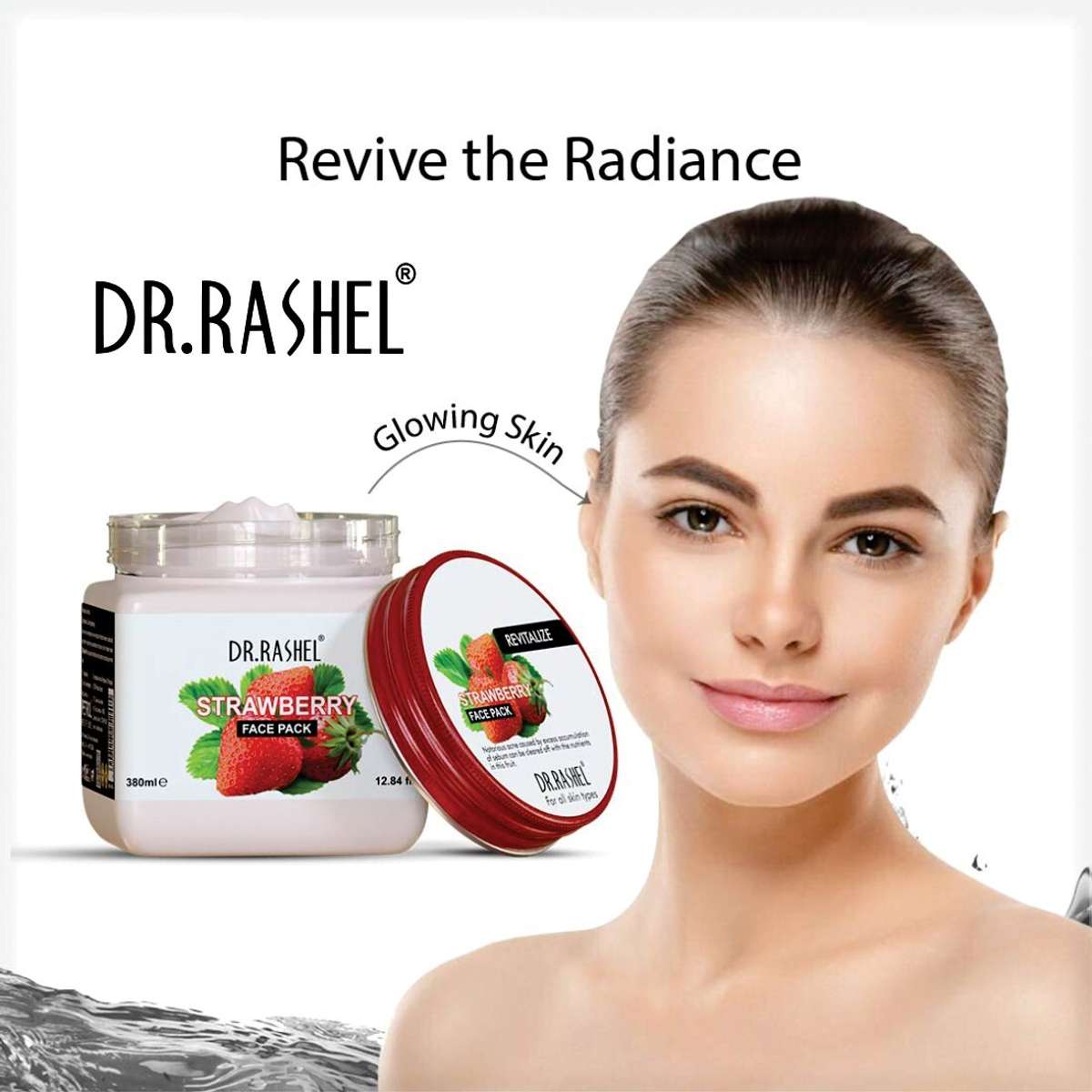 Dr.Rashel Strawberry Face Pack, Toning, Emollient, Softening ...