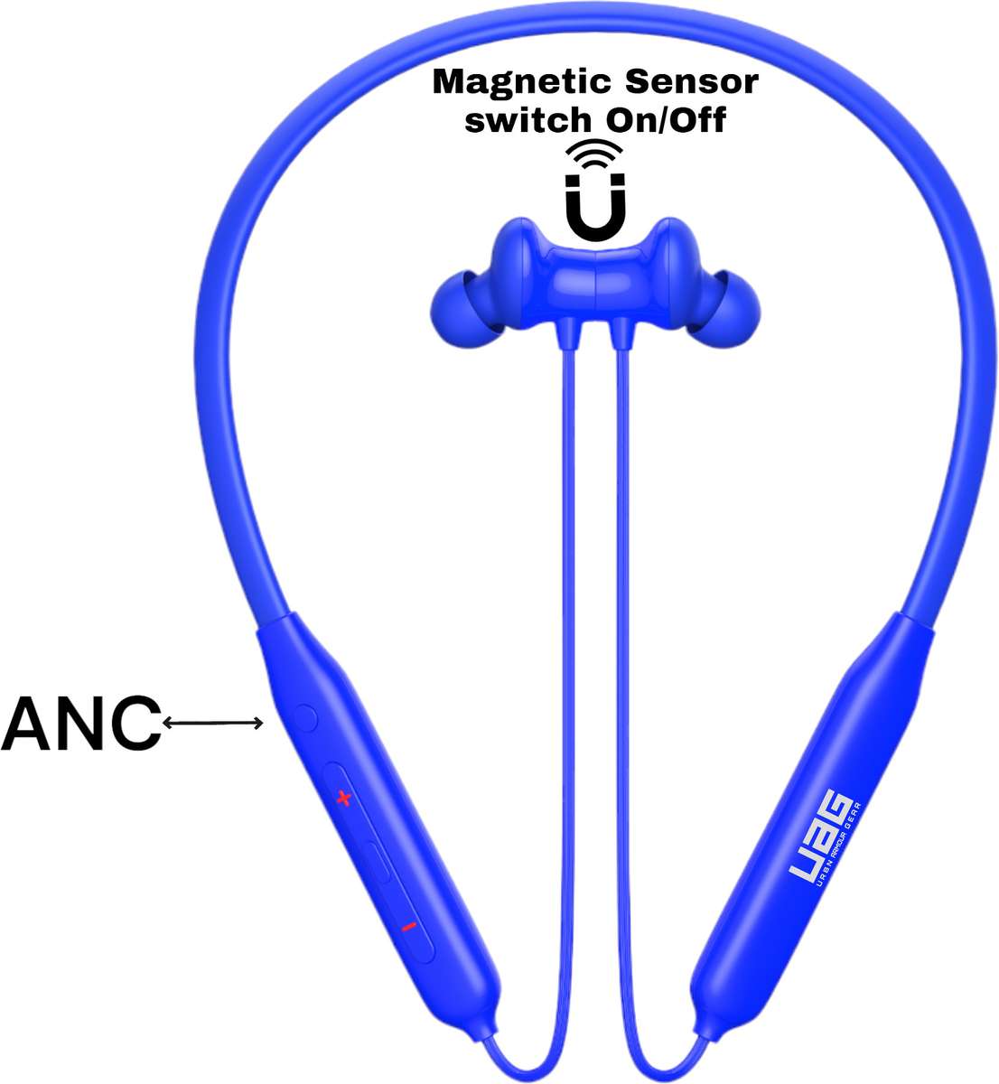 UAG BULLET Z2 MAGNETIC SENSOR ON/OFF WITH ANC 40 HOUR BATTERY BACKUP ...