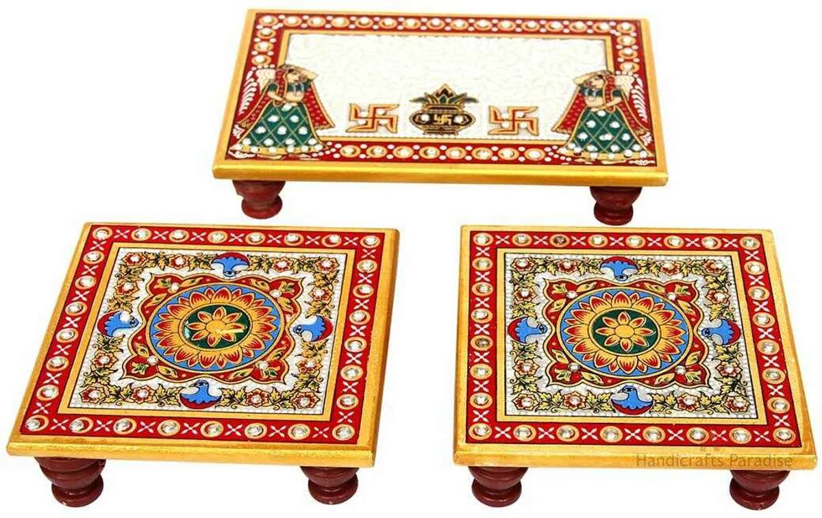 Pooja Chowkis - Buy Chowkis for Pooja Online in India | Shopsy