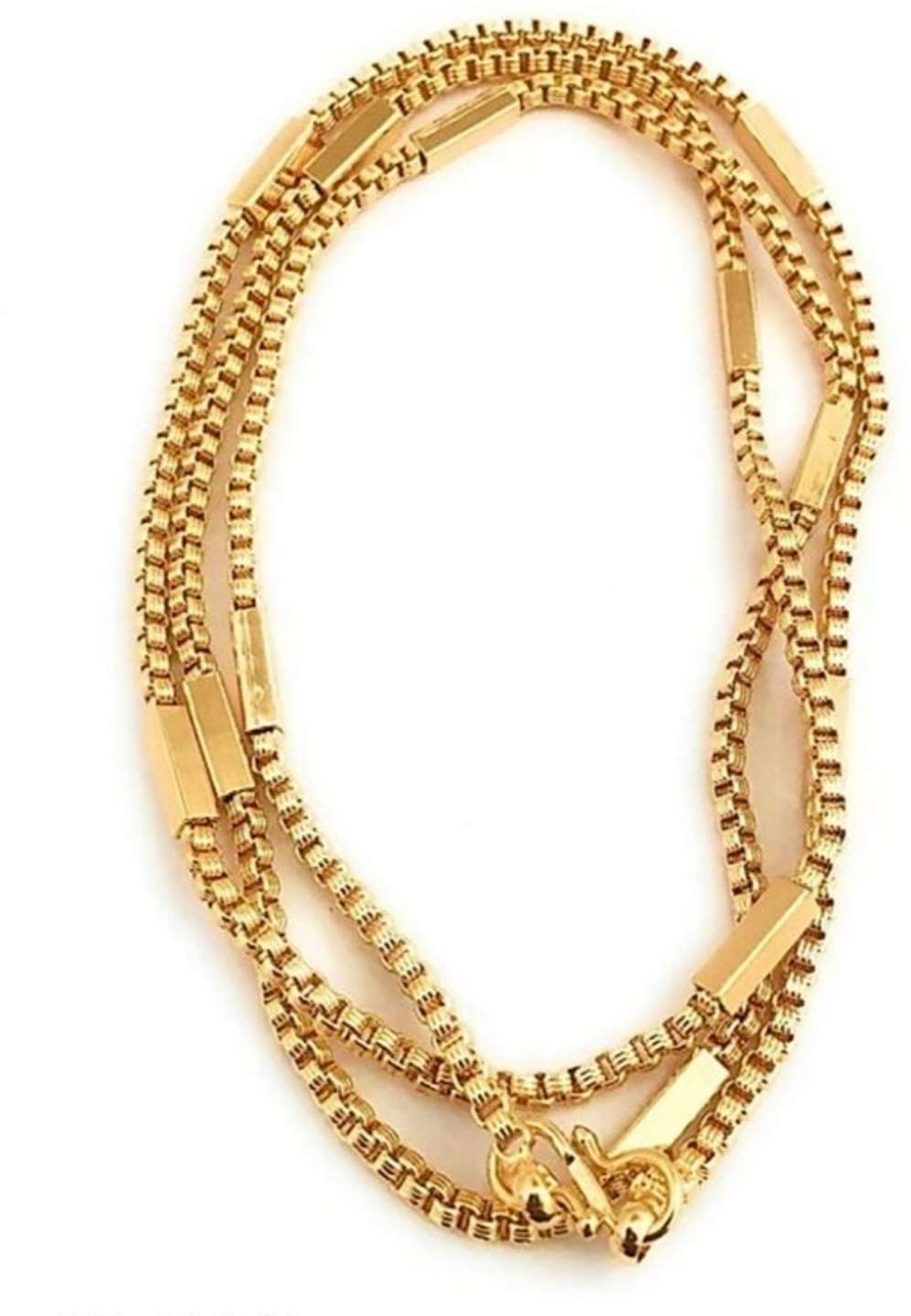 One Gram Gold Chain Pipe Designer 24 Inch Chain for Men,Women,Boy,Girl ...