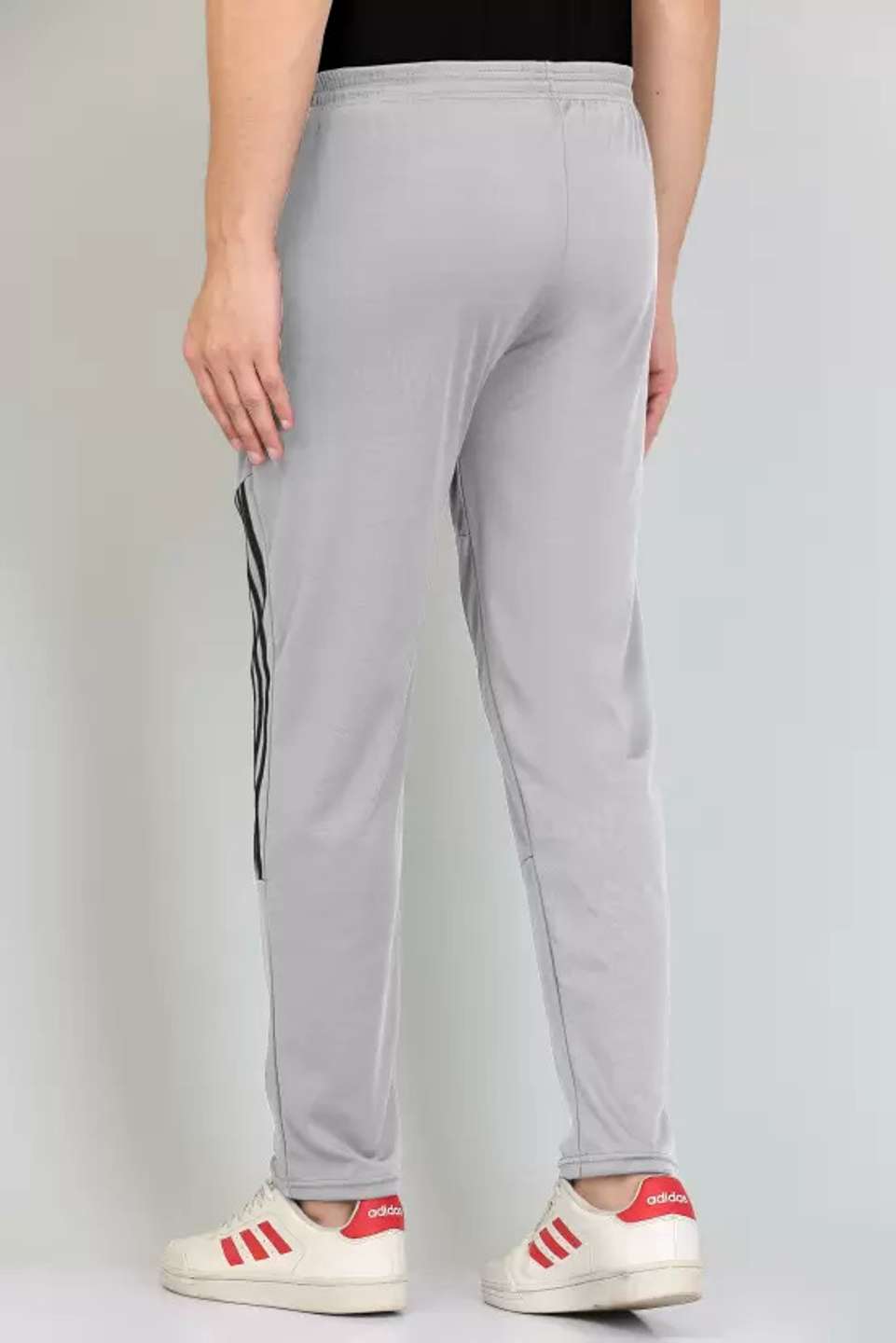 Striped Men Black, Grey, White Track Pants Price in India - Buy Striped ...