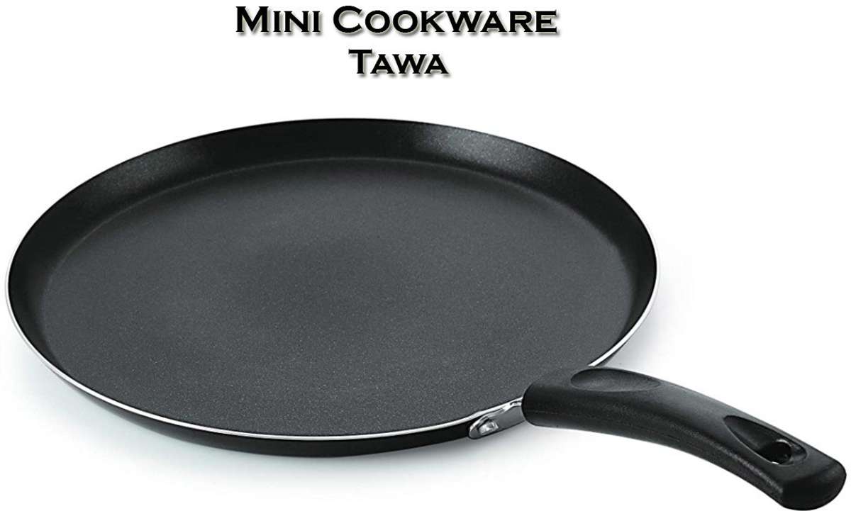 Nelcon Non-Stick Aluminium Flat Tawa, Black Tawa 26 cm diameter Price ...