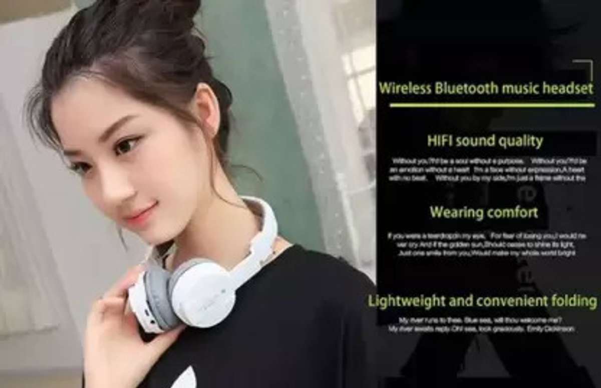 L64_SH-12 Bluetooth Over-Ear Headphones with Mic Bluetooth Headset ...