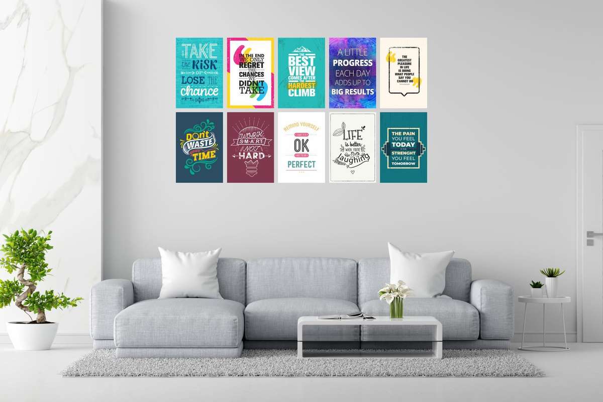 Motivational Poster Quotes Wall Design For Bed Room Drawing Room Poster ...