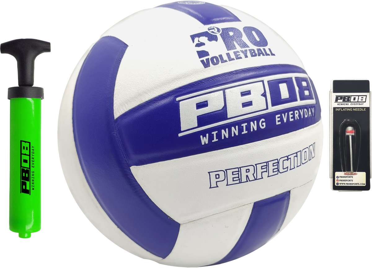 PB08 WINNING EVERYDAY Pro Leather Volleyball Official Size & Weight ...