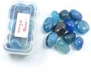 CRYSTU Natural Blue Onyx Tumble Crystals / Stones for Reiki Healing and ...