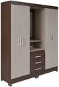 EVOK Malena Engineered Wood 4 Door Wardrobe Price in India - Buy EVOK ...