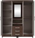 EVOK Malena Engineered Wood 4 Door Wardrobe Price in India - Buy EVOK ...