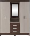 EVOK Malena Engineered Wood 4 Door Wardrobe Price in India - Buy EVOK ...