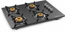 Sunflame CT HOB 4 Burner Glass, Stainless Steel Manual Hob Price in ...