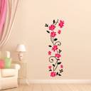 Decal O Decal 100 cm Pink Floral Vine Art Wall Stickers (PVC Vinyl ...