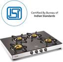 Glen CT1048GTFB 4 Forged Brass Burner Glass Manual Gas Stove Price in ...